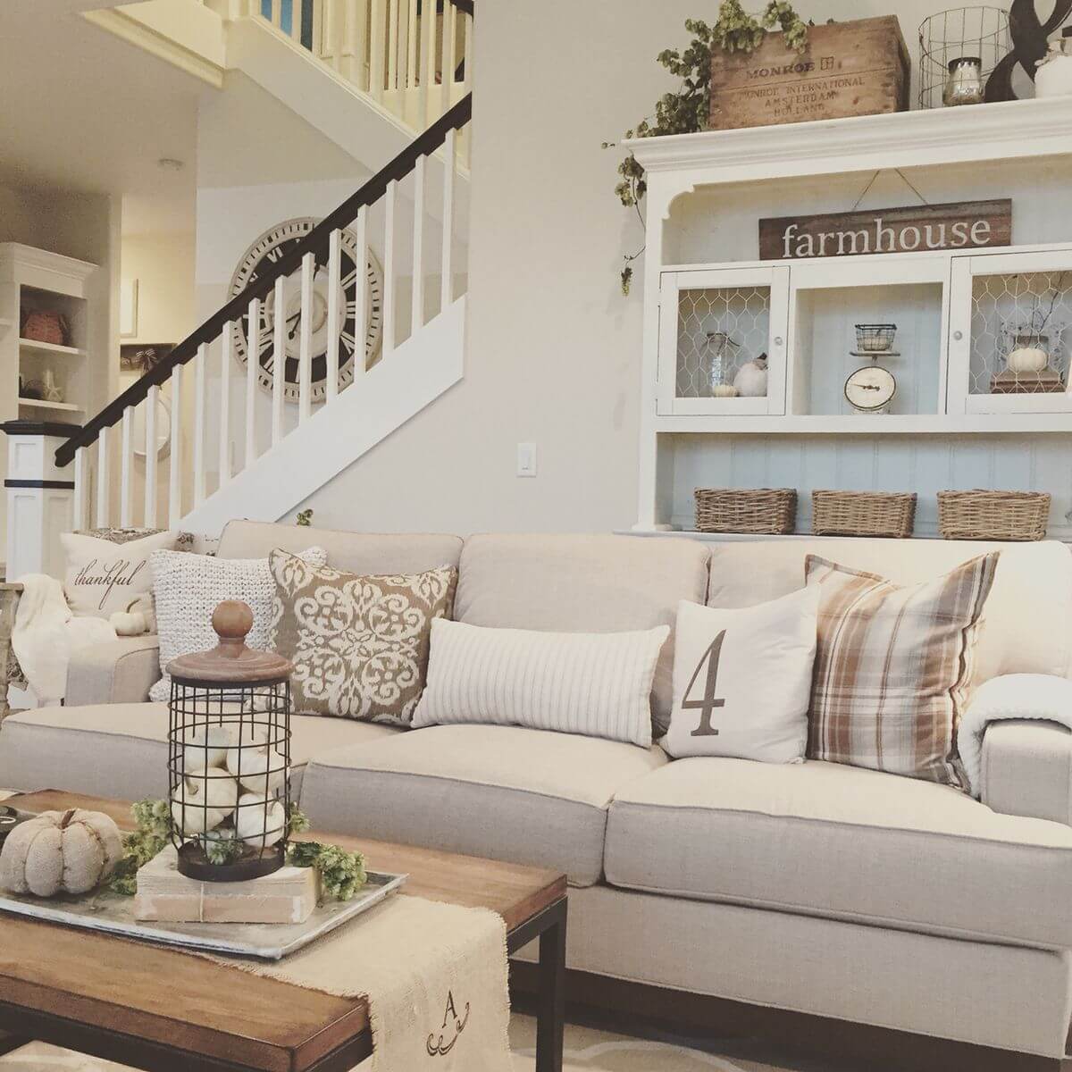 50 Best Farmhouse Living Room Decor Ideas And Designs For 2021 50 Best Farmhouse Living Room Decor Ideas And Designs For 2021