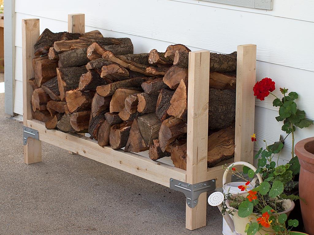 15 Easy DIY Outdoor Firewood Rack Ideas To Keep Wood Dry