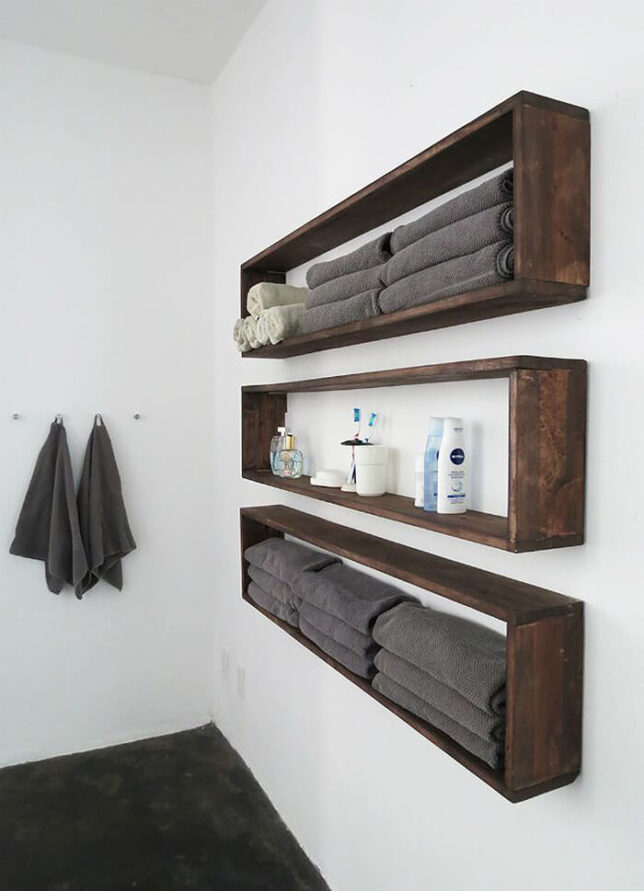 25+ DIY Bathroom Shelf Ideas You Can Build Yourself