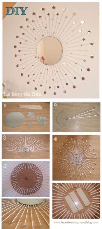 29 DIY Mirror Ideas Using Dollar Store Items & Designs