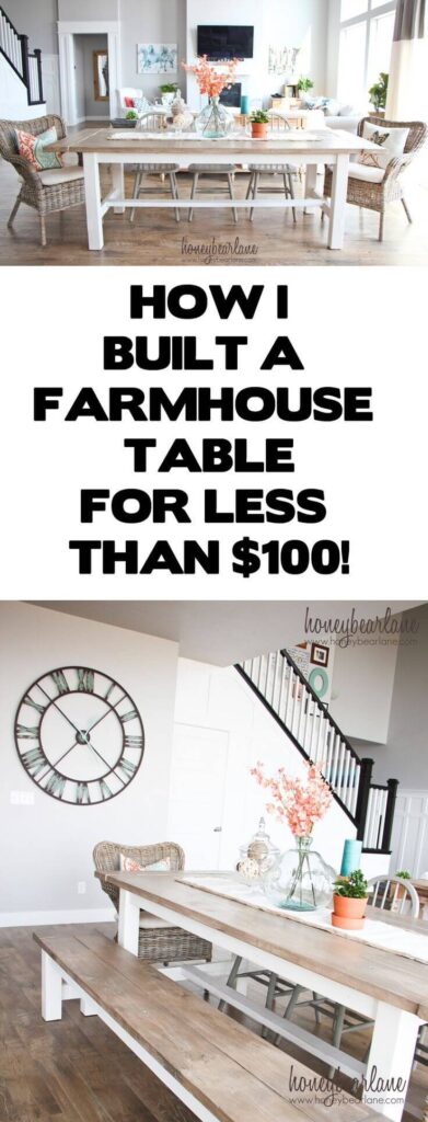 25+ Best Rustic DIY Farmhouse Table Ideas and Designs for 2023