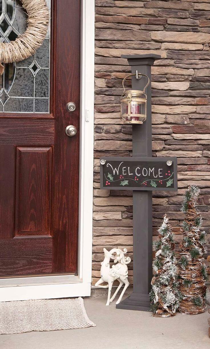 24 Best Front Porch Welcome Post Ideas And Designs For 2021