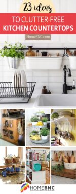 23 Best Clutter-Free Kitchen Countertop Ideas and Designs for 2023
