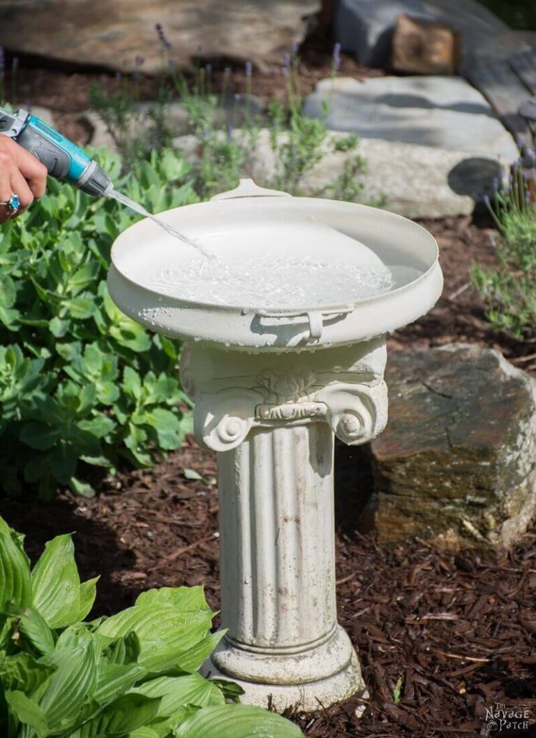 24 DIY Bird Bath Ideas that are Easy and Cute
