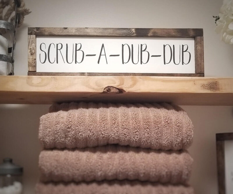 35+ Stylish Bathroom Signs for Doors, Walls & More