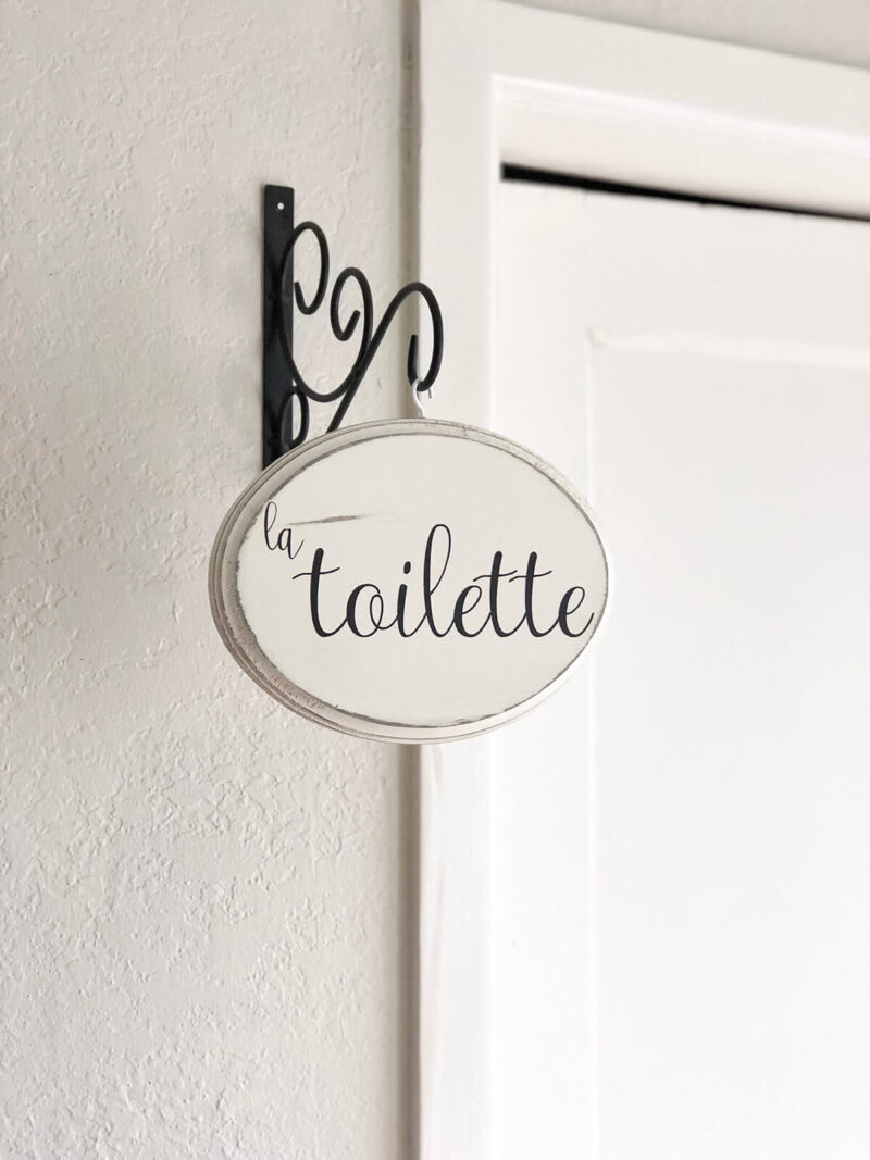 35+ Stylish Bathroom Signs for Doors, Walls & More