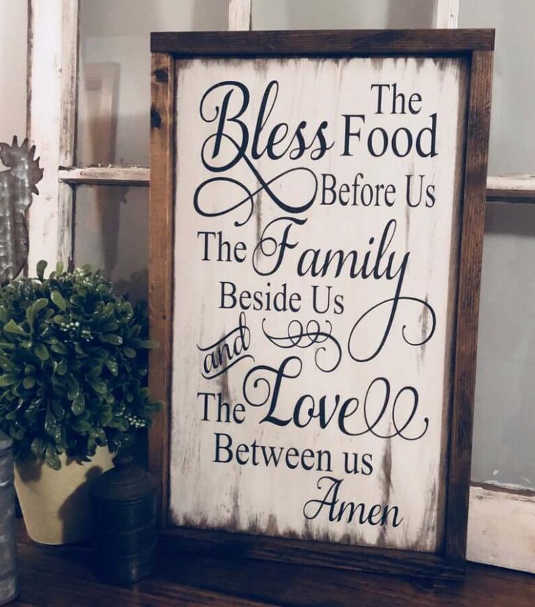 24 Farmhouse Kitchen and Dining Room Signs for Personalization