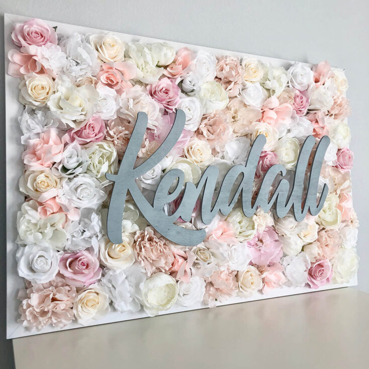 32 Creative Flower Letters to Add Signature Style to Your Home