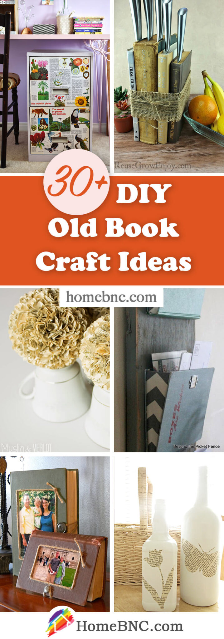 30+ Best DIY Old Book Craft Ideas and Designs for 2021