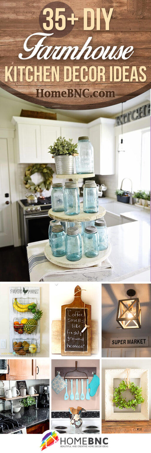 35+ Best DIY Farmhouse Kitchen Decor Projects and Ideas for 2023