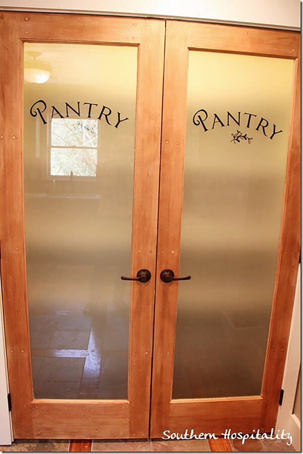 Pantry Door Half Frosted Glass Glass Designs