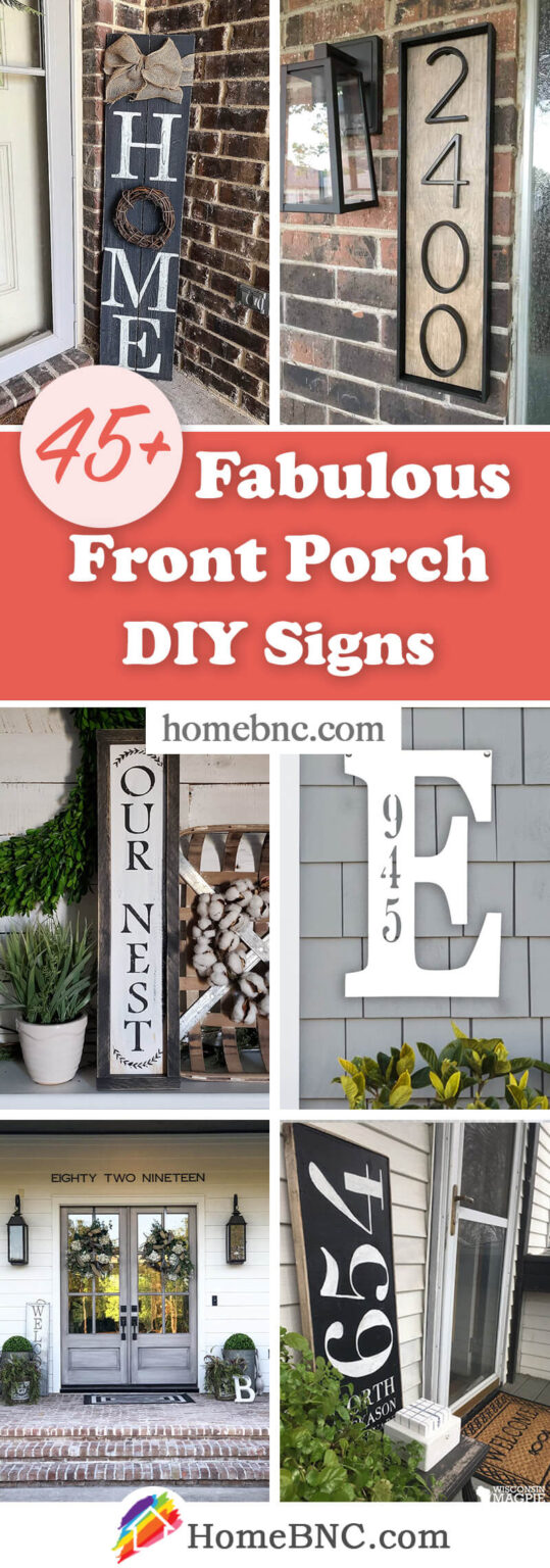 45+ Best Front Porch Sign Designs and DIY Ideas for 2021