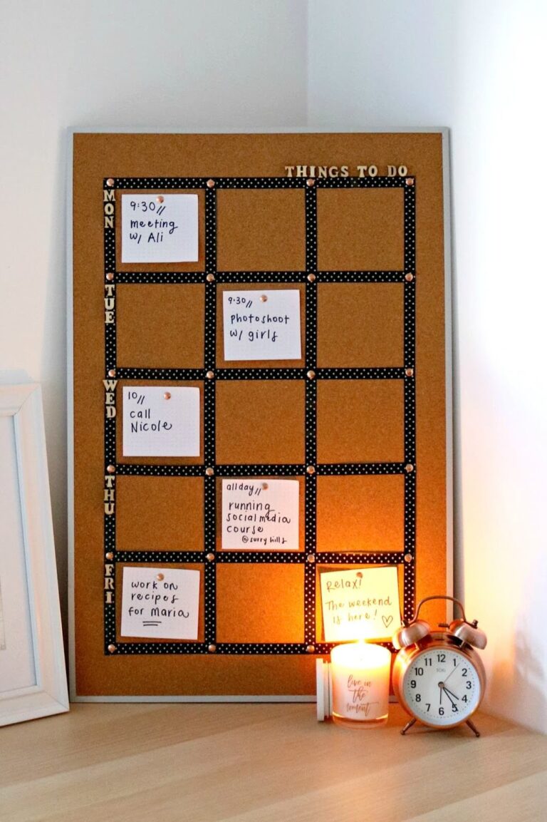 17 Best DIY Cork Board Ideas for All Your Organizing Needs in 2023