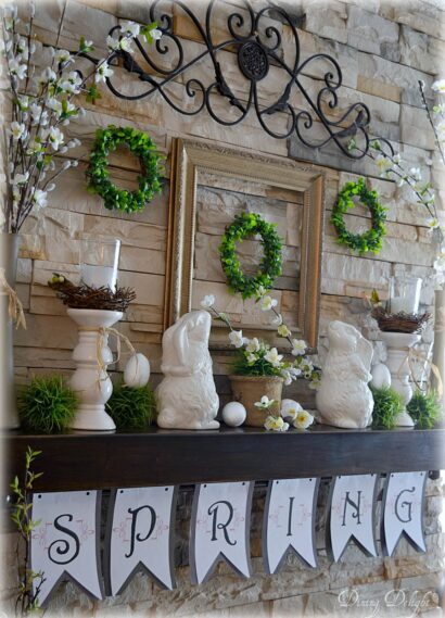 24 Elegant Spring and Easter Wreaths & Décor Ideas