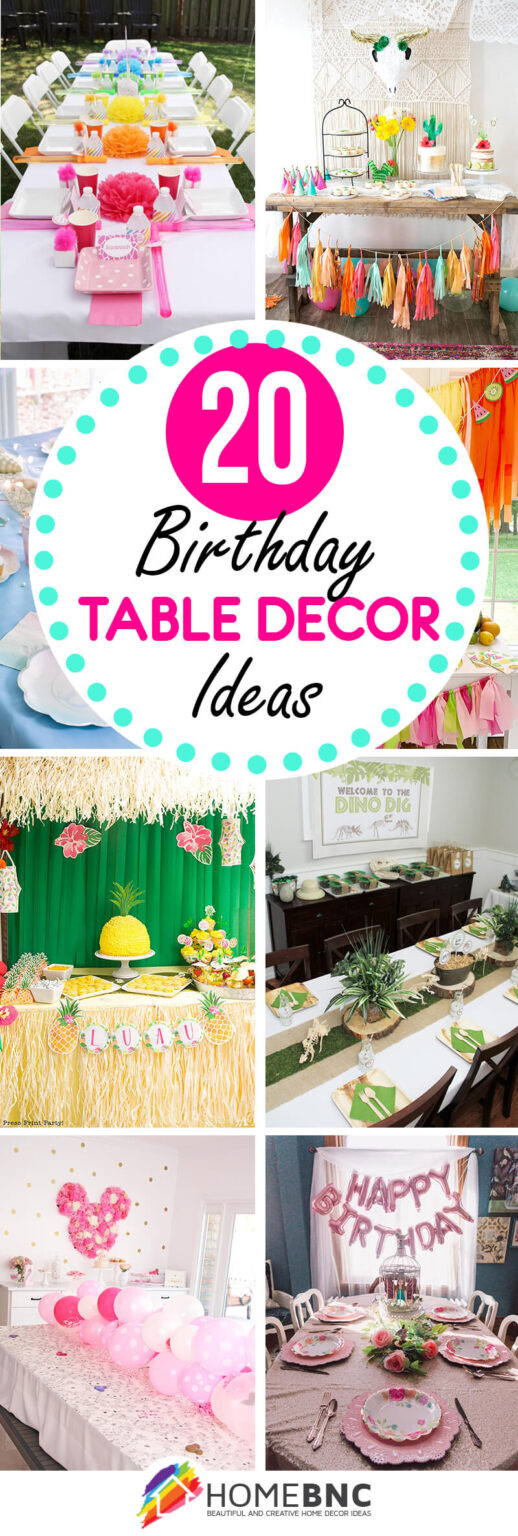 20 Best Birthday Table Decoration Ideas to Bring Your Party to Life in 2023